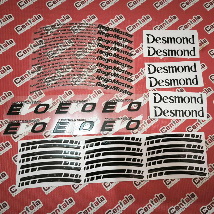 Desmond Regamaster EVO II Clear Sticker black white 15s 16s | Shopee ...