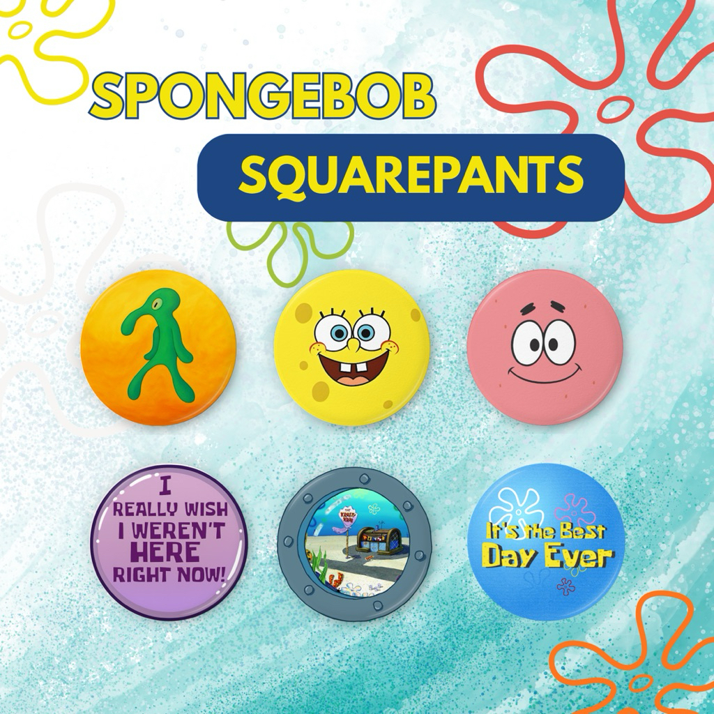 Spongebob Squarepants Pin Badge | Shopee Philippines