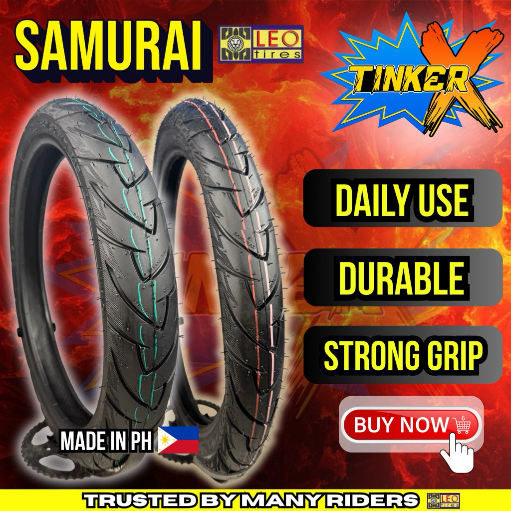 Motorcycle Tire Leo Samurai Tube Type Murang Gulong Ng Motor Size 14/17 ...