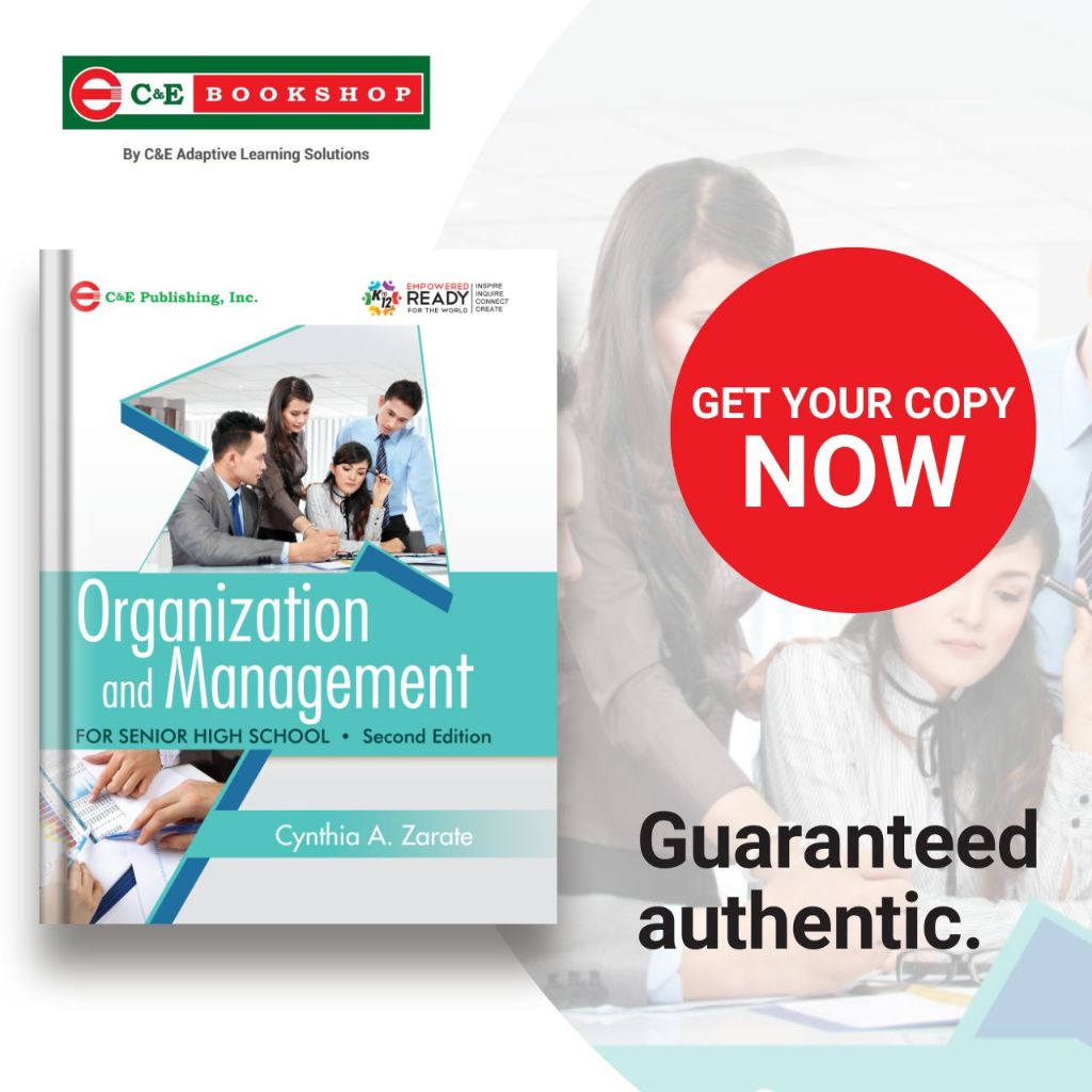 Organization and Management for Senior High School - 9789719820703 - C&E Bookshop | Shopee ...