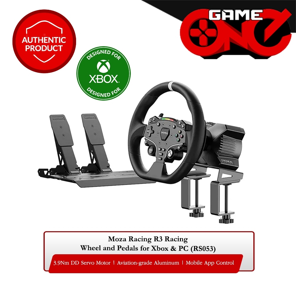 Moza R3 Racing Wheel and Pedals for Xbox Series X|S/ Xbox One/ Windows ...