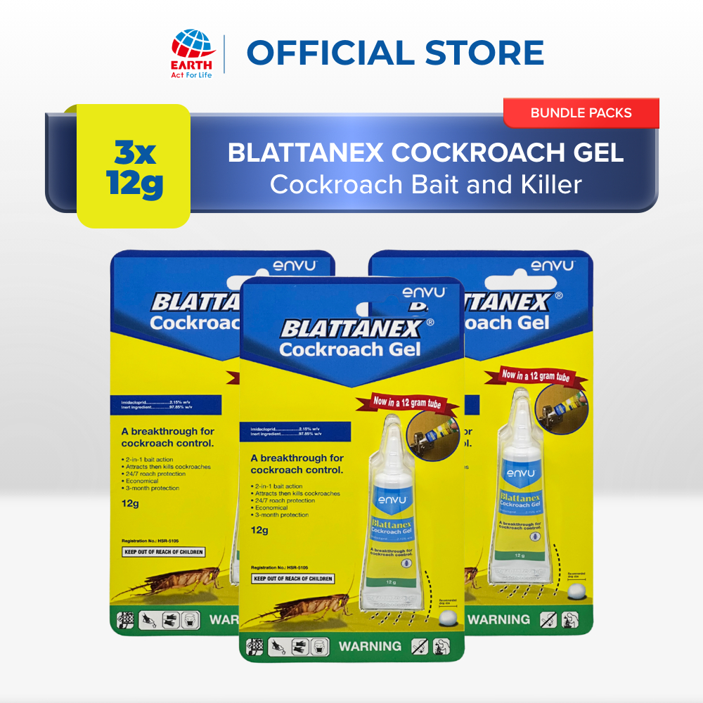 Blattanex Cockroach Gel Cockroach Killer 12g - Bundles of 3 | Shopee ...