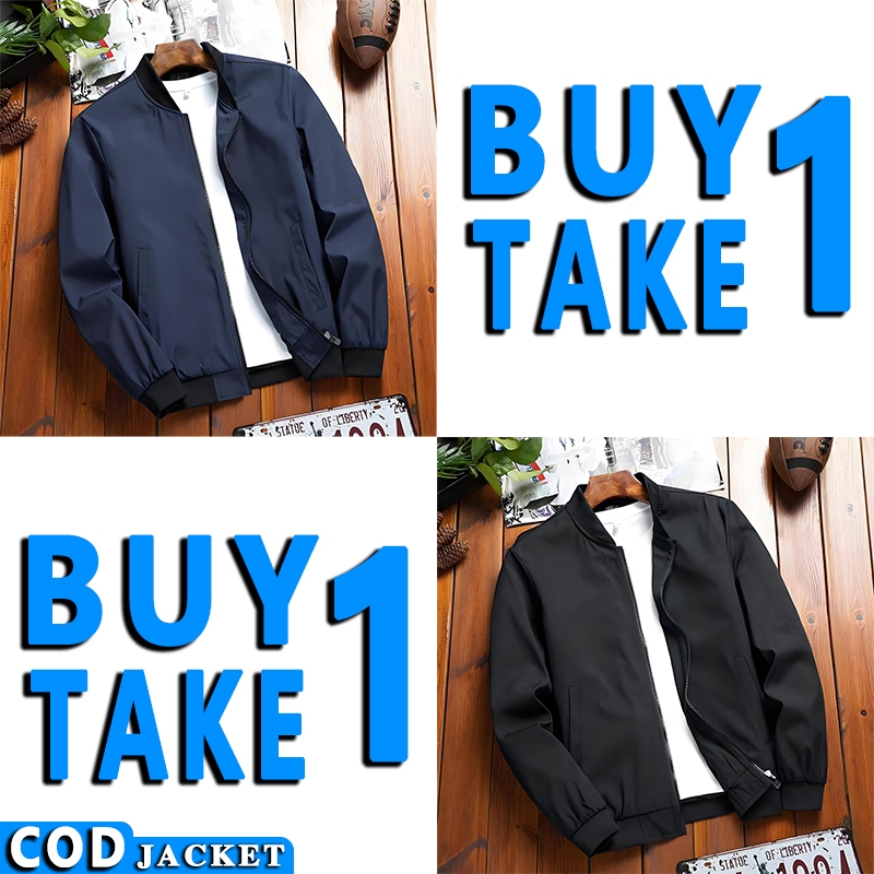 WT Buy 1 Take 1 Korean Style Bomber Jacket Unisex Trendy Streetwear ...