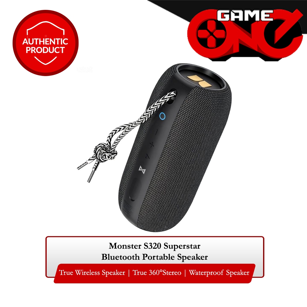 Monster S320 Superstar Bluetooth Portable Speaker - Black | Shopee ...