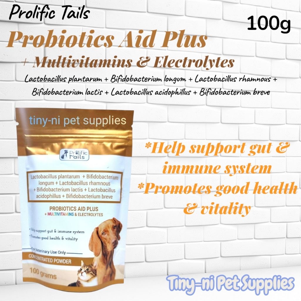 Probiotics Aid Plus + Multivitamins & Electrolytes for Dog and Cat|100g ...