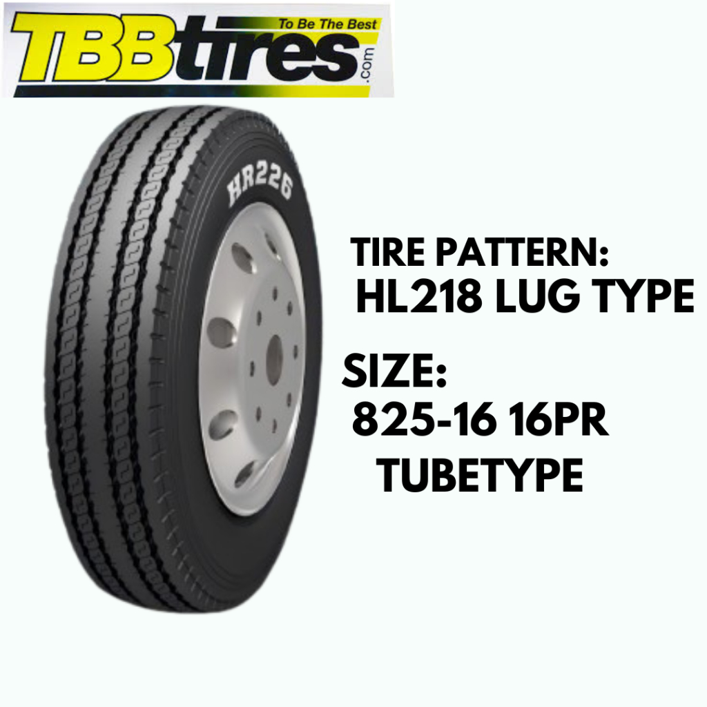 TBB TIRES HR206-825-16 16PR(INDIAN SPECS) NYLON/BIAS/LOCK TYPE WITH ...