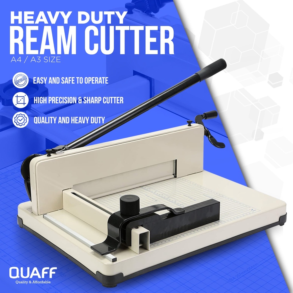 QUAFF A3/A4 Ream Cutter – Metal Body for Office Batch Cutting | Shopee ...