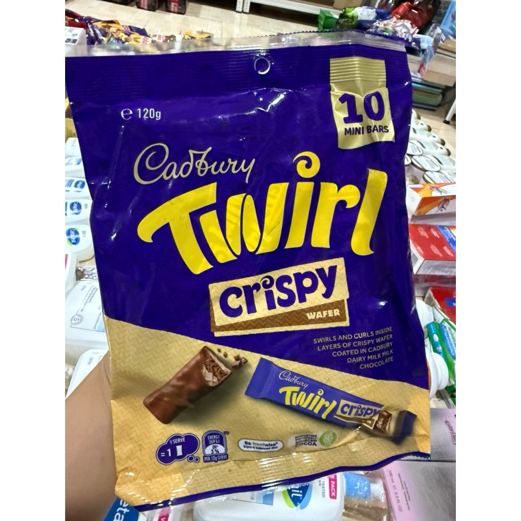 Cadbury Twirl crispy 10 mini bars | Shopee Philippines