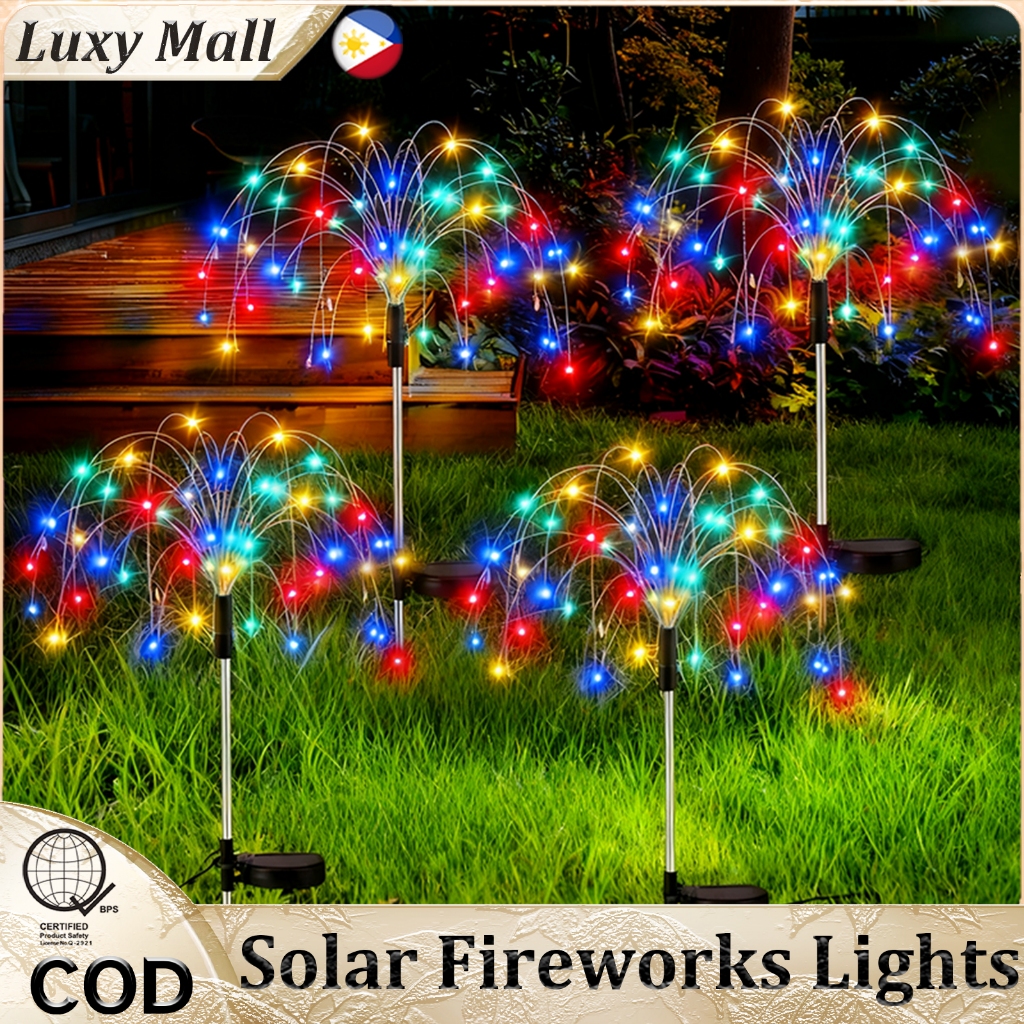 Luxy Solar Firework LED Light Solar Christmas Lights Outdoor Waterproof ...