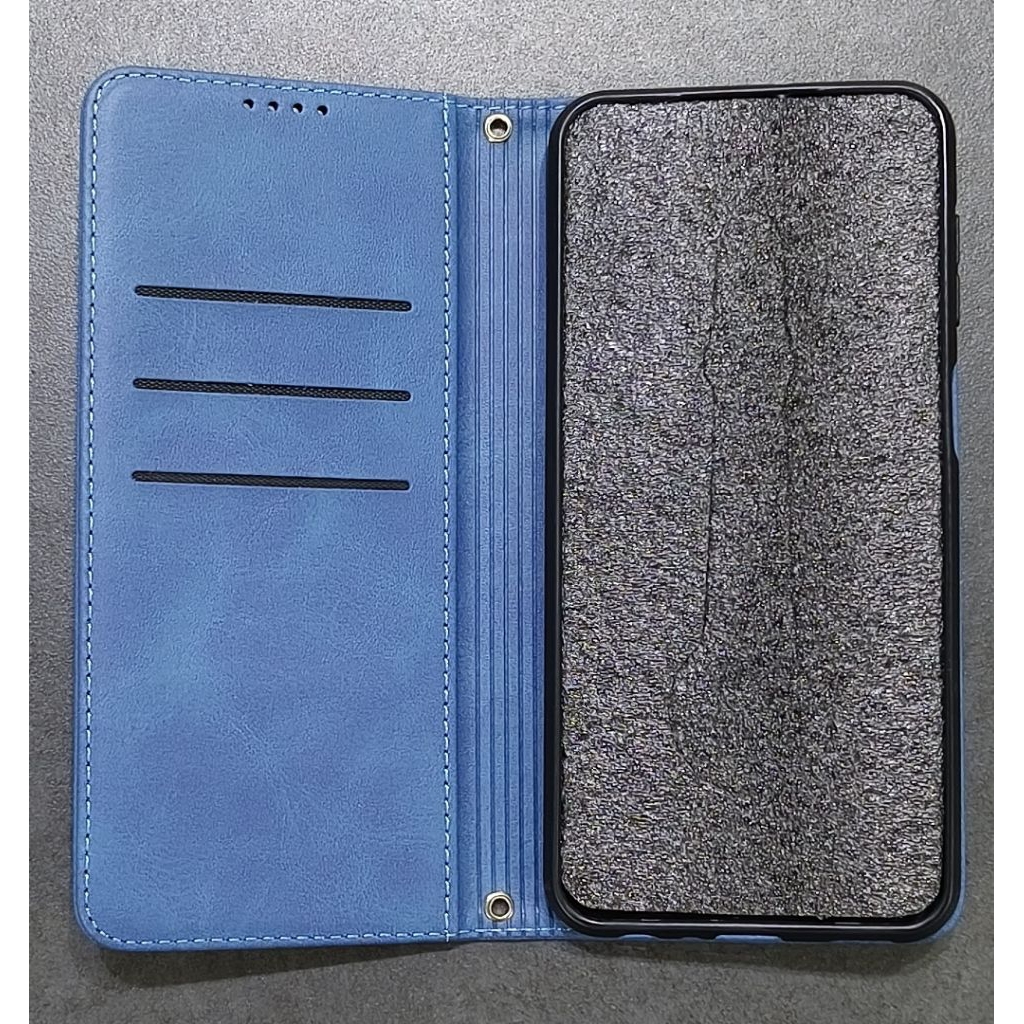 leather-style wallet phone case Pwede ilagay mga cards For Samsung ...