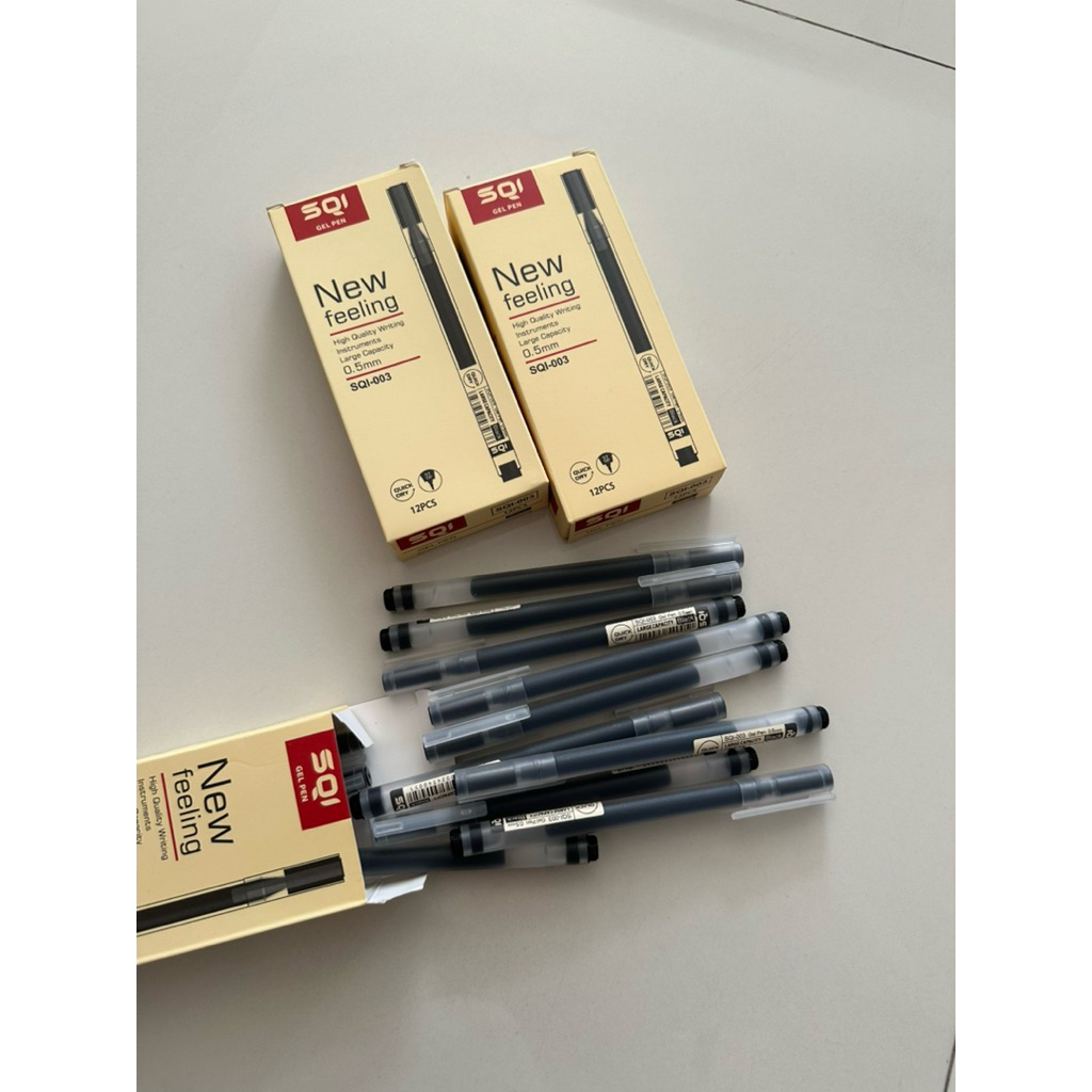 SQI Gel Pen New Feeling Needle Tip 0.5mm | Shopee Philippines