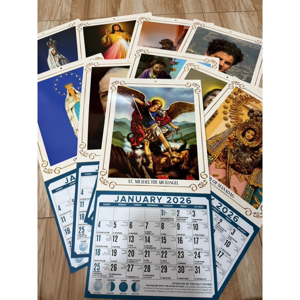 Religious Wall Calendar 2026 (9.5 X 19.5 inches) | Shopee Philippines