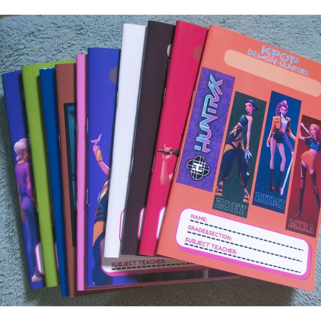 Assorted Kpop Demon Hunters Writing Notebook for kids Grade 1-3 ...