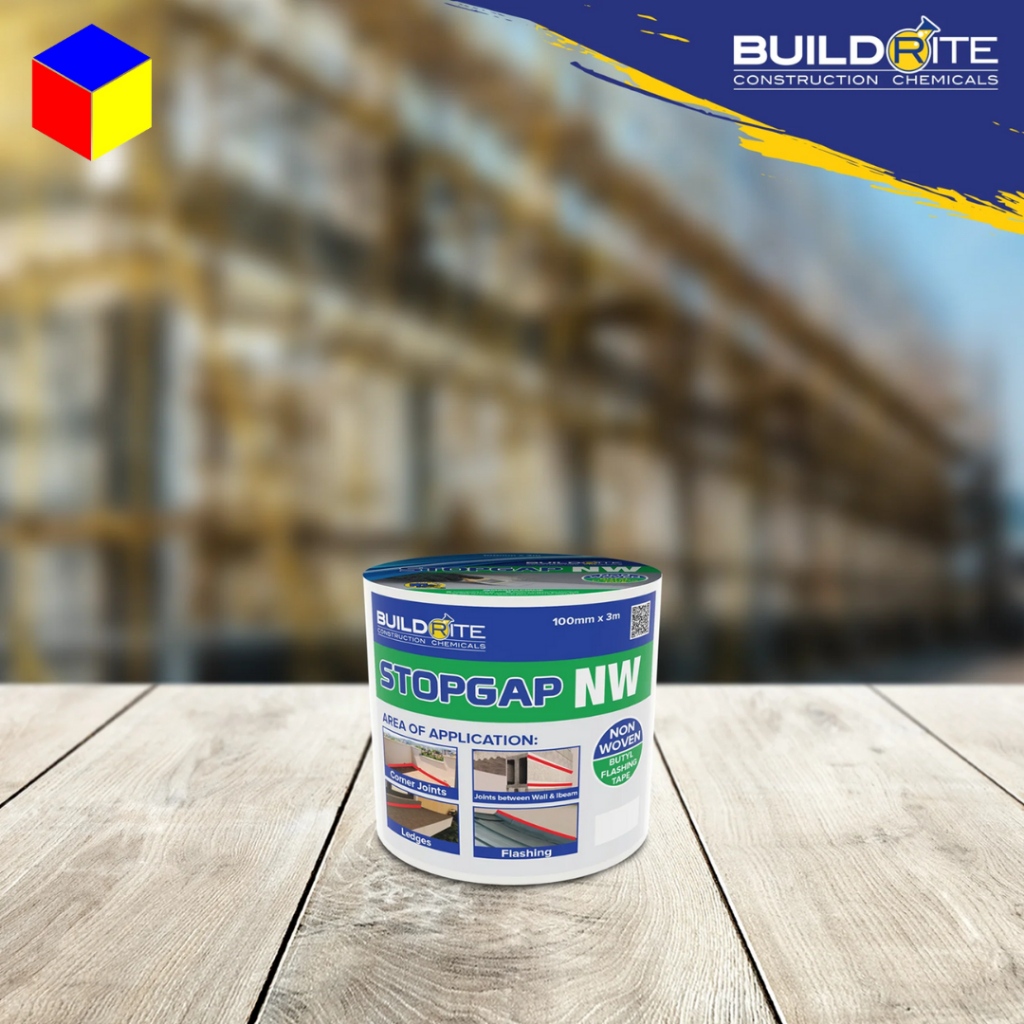 Buildrite Stopgap NW (100mm x 3m) Non-Woven Butyl Flashing Tape ...