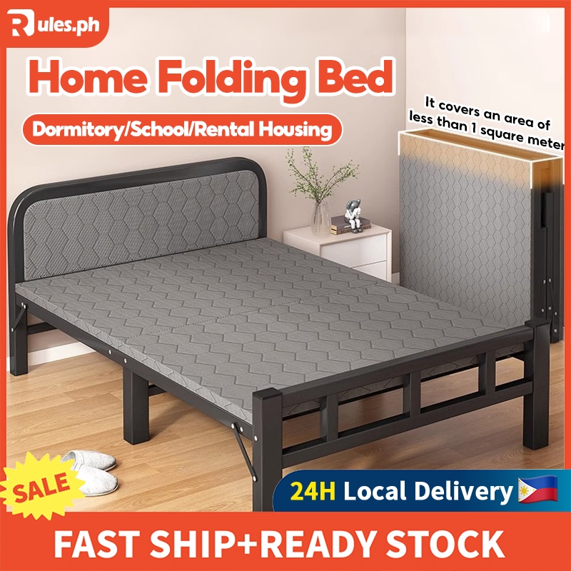 Rules Folding Bed Heavy Duty Home Folding Bed Double For 2 Persons ...