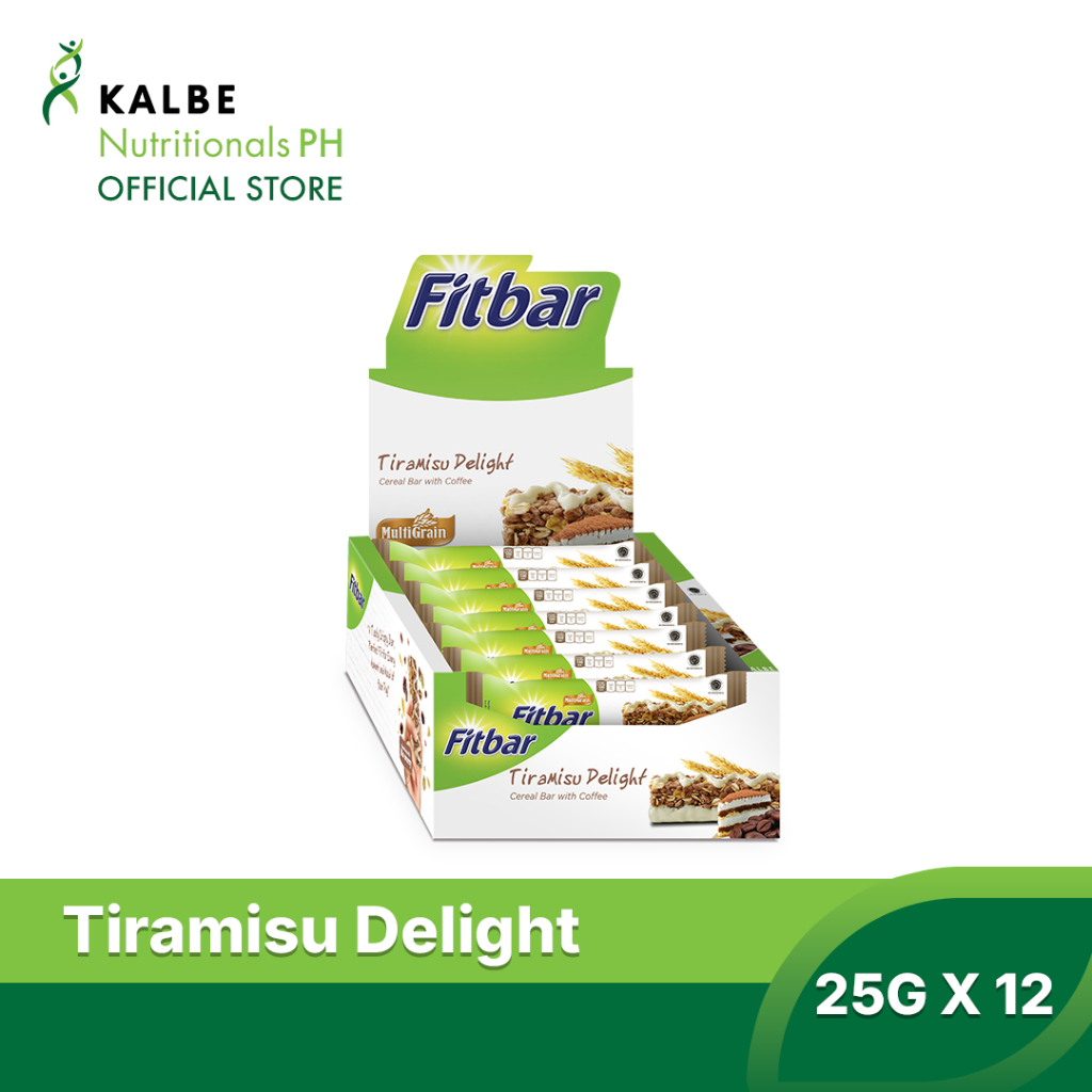 Fitbar Tiramisu 12x22g – Healthy Snack Bar | Shopee Philippines