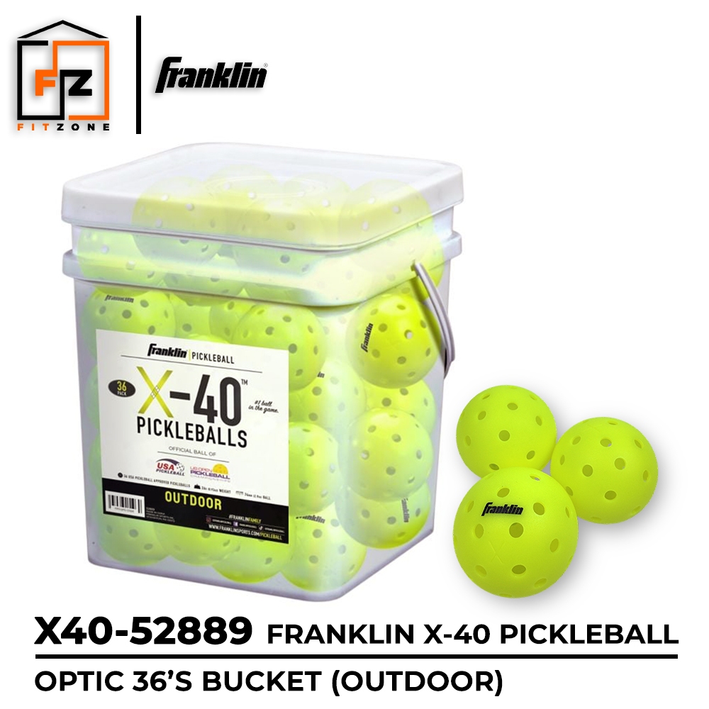 Franklin X40-52889 - X-40 Pickleball 36's Bucket (Outdoor) | Shopee ...