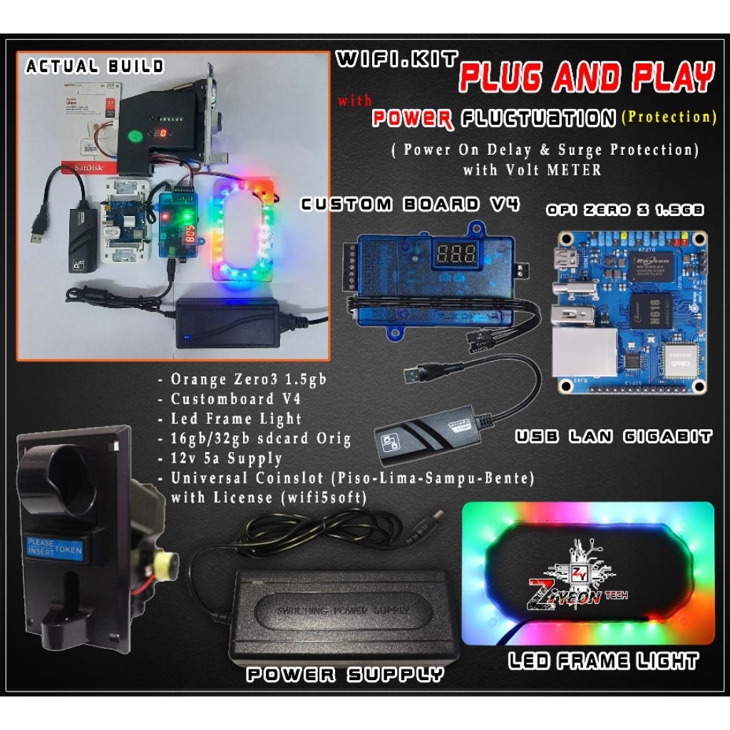 DIY Wifi kit w/ License / Orange pi Zero3 1.5gb Kit for Pisowifi Piso ...