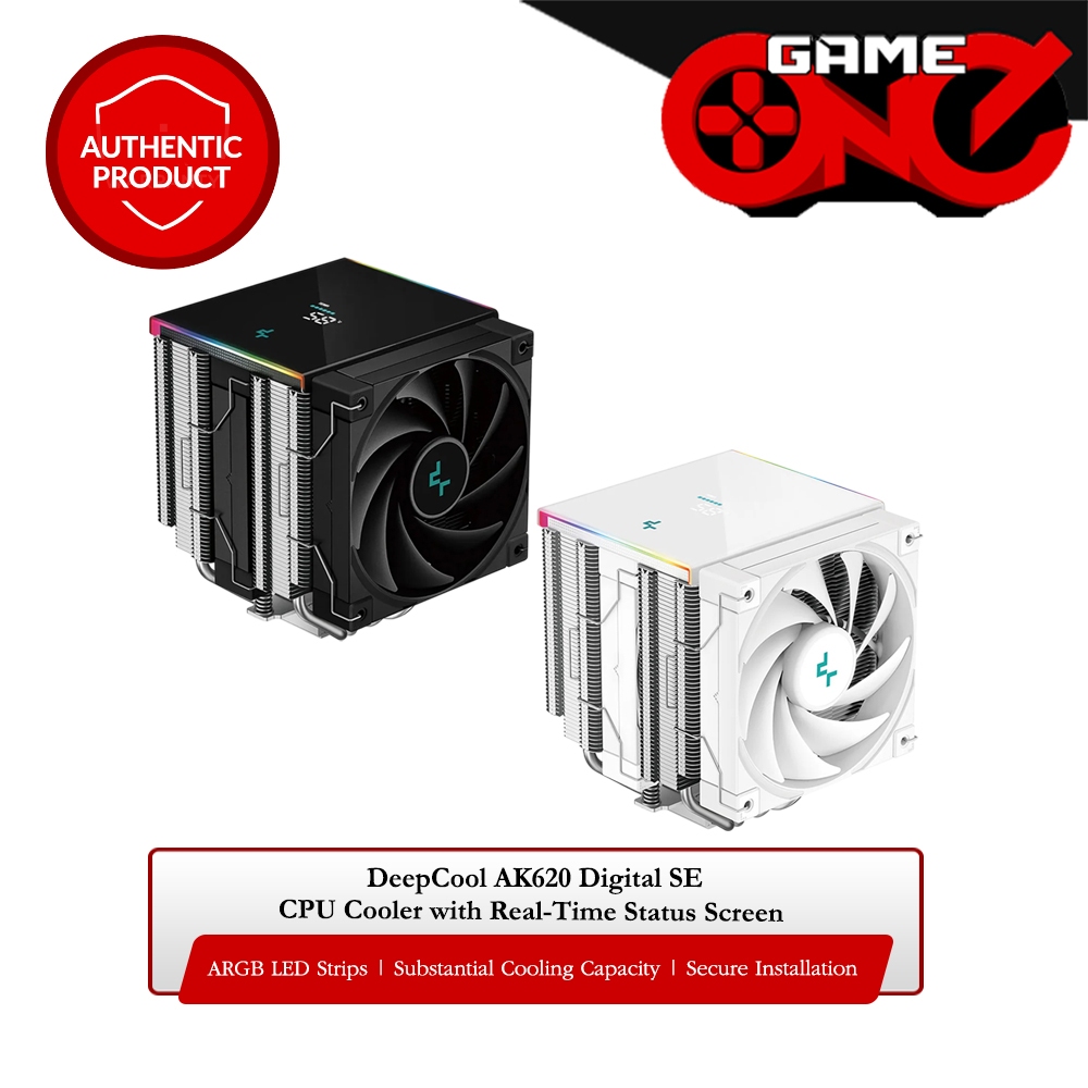 DeepCool AK620 Digital SE CPU Cooler with Real-Time Status Screen ...