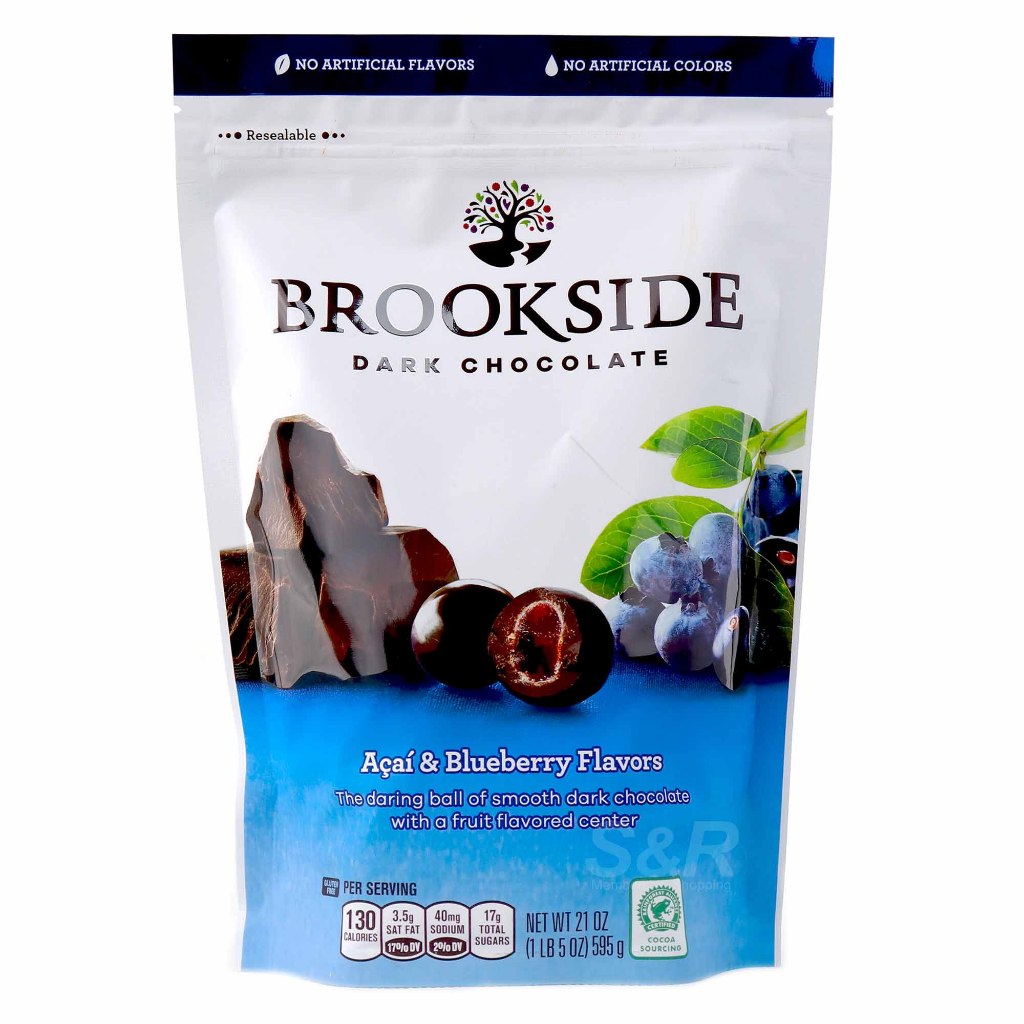 Brookside Dark Chocolate Acai and Blueberry Flavors 595g | Shopee ...