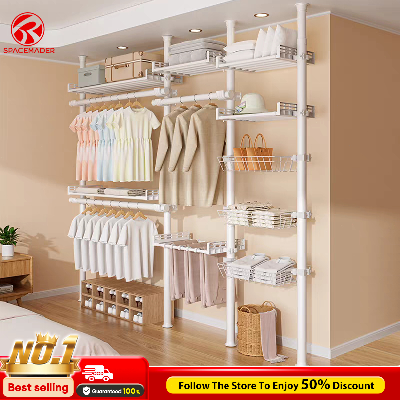 Adjustable Clothes Hanger Stainless Steel Sampayan Stand Floor To ...