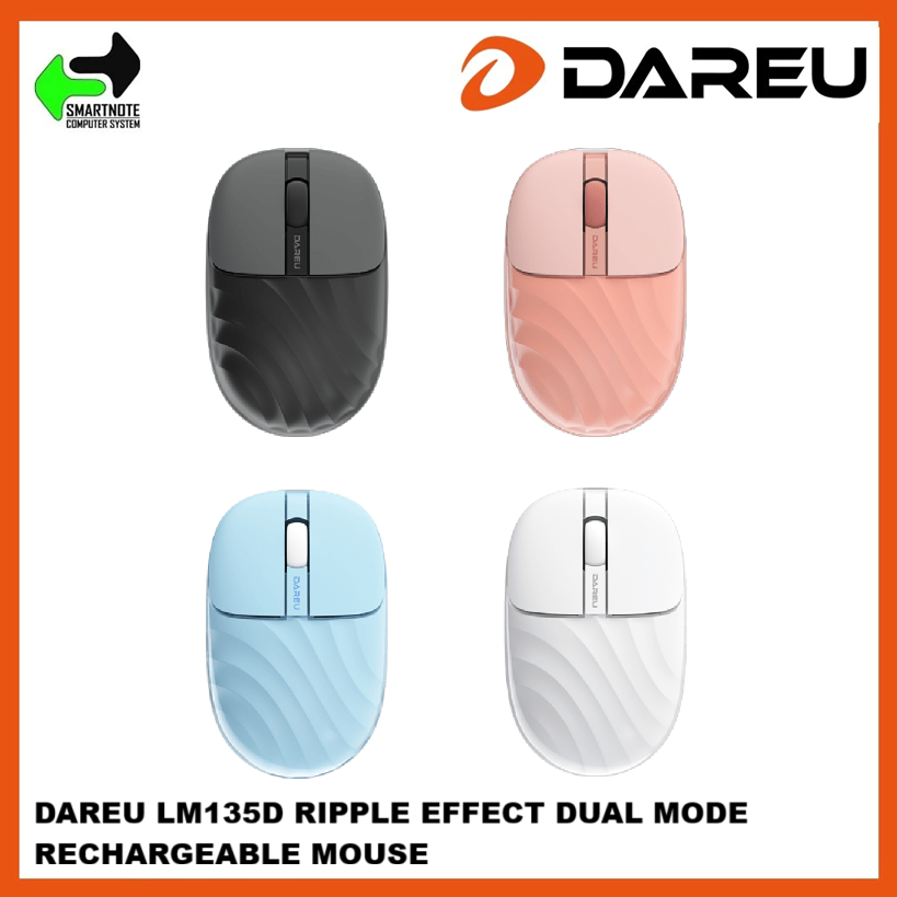 DAREU LM135D RIPPLE EFFECT DUAL MODE RECHARGEABLE MOUSE | Shopee ...