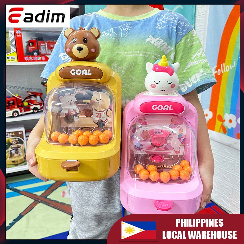 Mini Arcade Basketball Shooting Machine - Coin Operated Scoring with ...