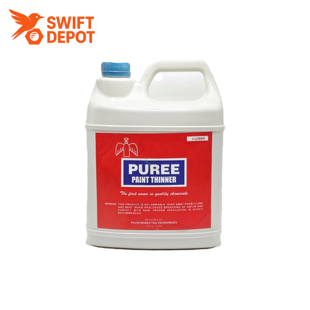 Puree Paint Thinner 3L Oil-Based Enamel Solvent Paint Tool Cleaner ...