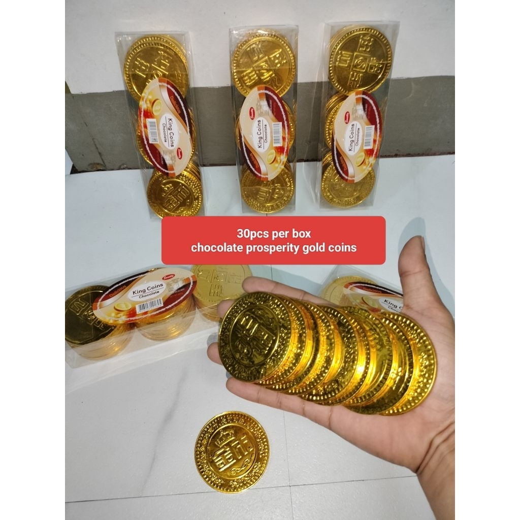 30pcs King coin prosperity lucky big gold coins for new years eve ...