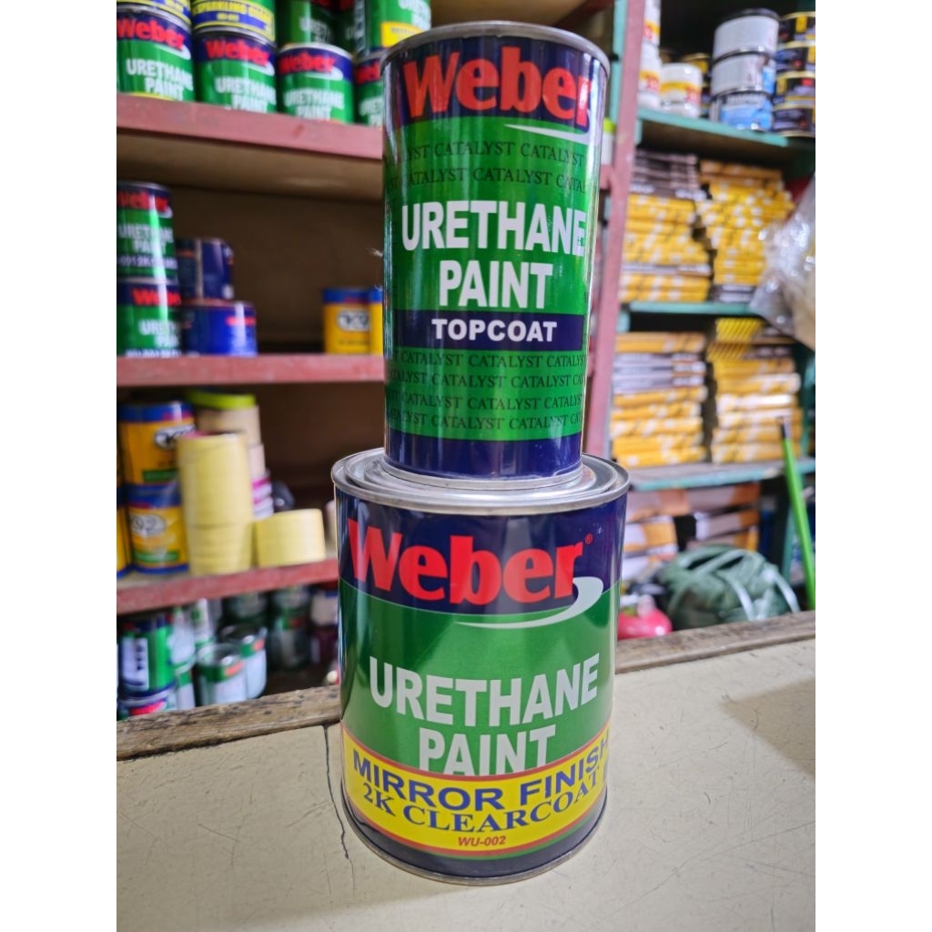 Weber Mirror Finish Topcoat Clear 2k (WU-002) w/ Catalyst 1 Liter ...
