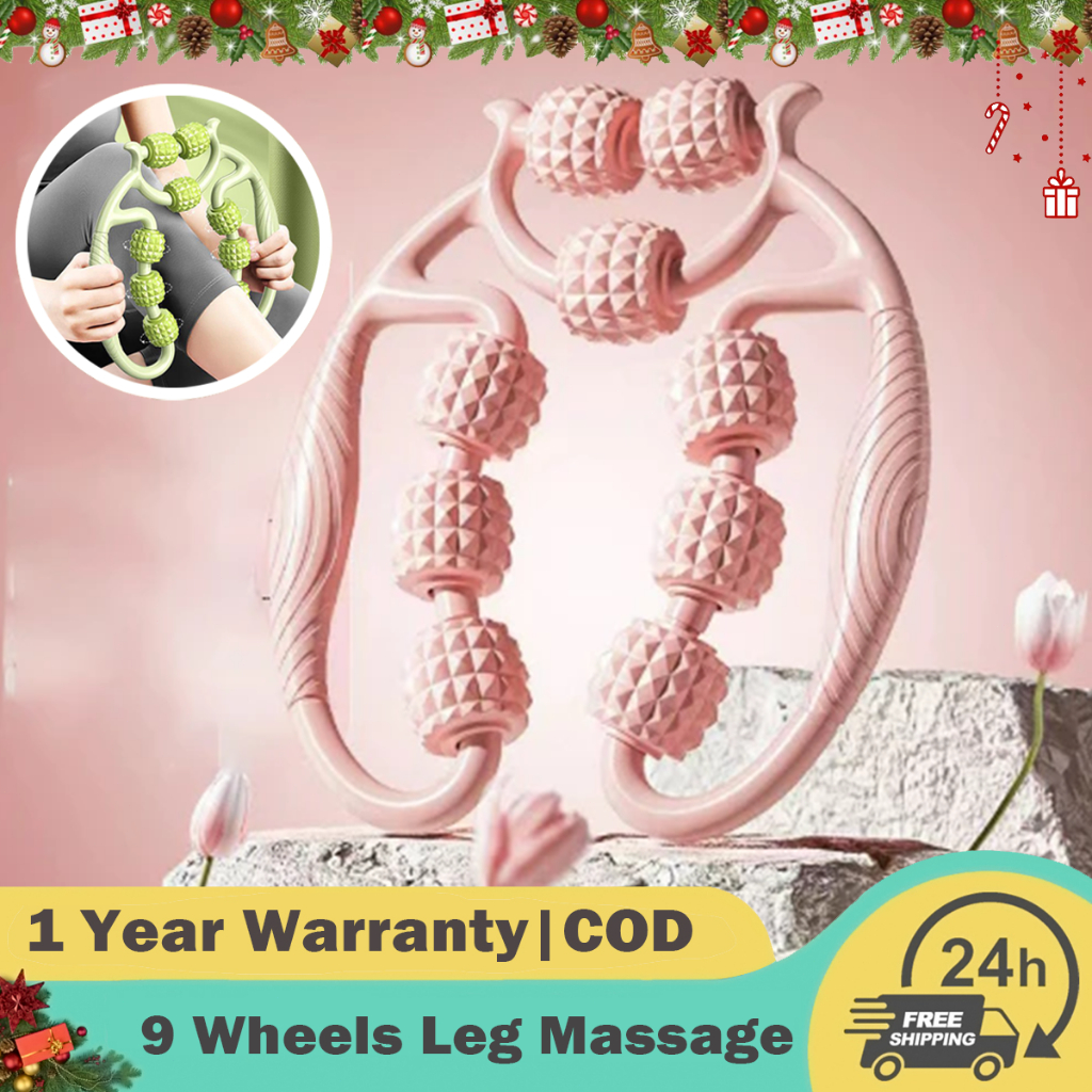 Nine-Wheel Circular Leg Clamp Muscle Relaxer Thigh Massager Leg Shaper ...