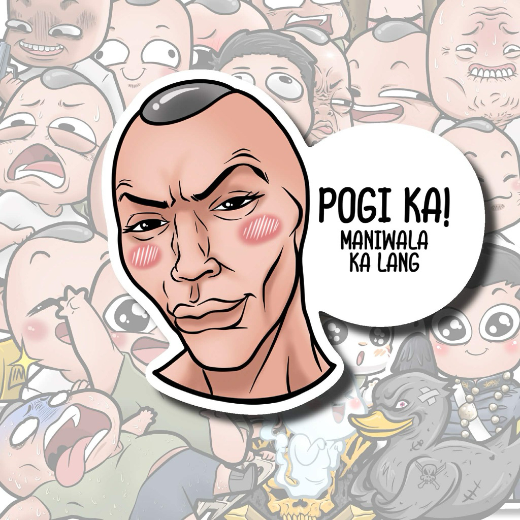 Burnik - “POGI?” Die Cut Premium Vinyl Waterproof Sticker with Matte ...