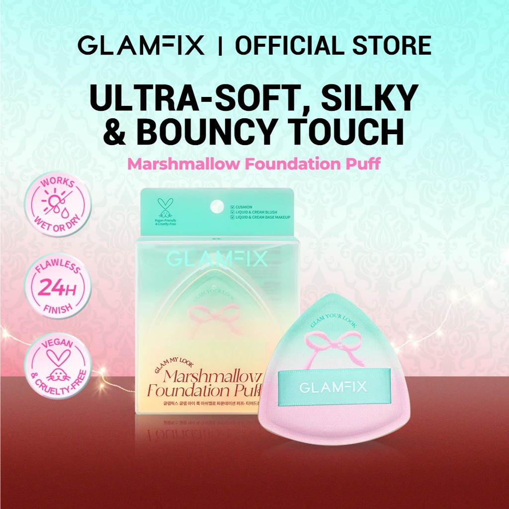 GLAMFIX Glam My Look Marshmallow Foundation Puff Teardrop | Soft and ...