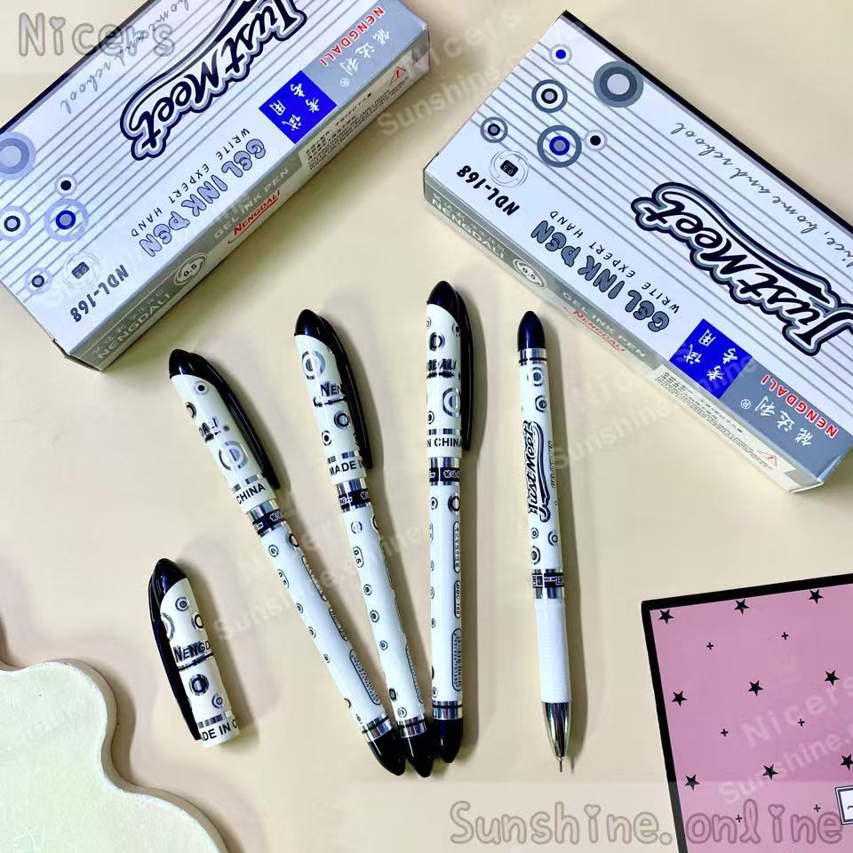 NDL-168 Sign Pen Gel Pen NDL 12pcs JustWrite Gel Ink Pens for Office ...