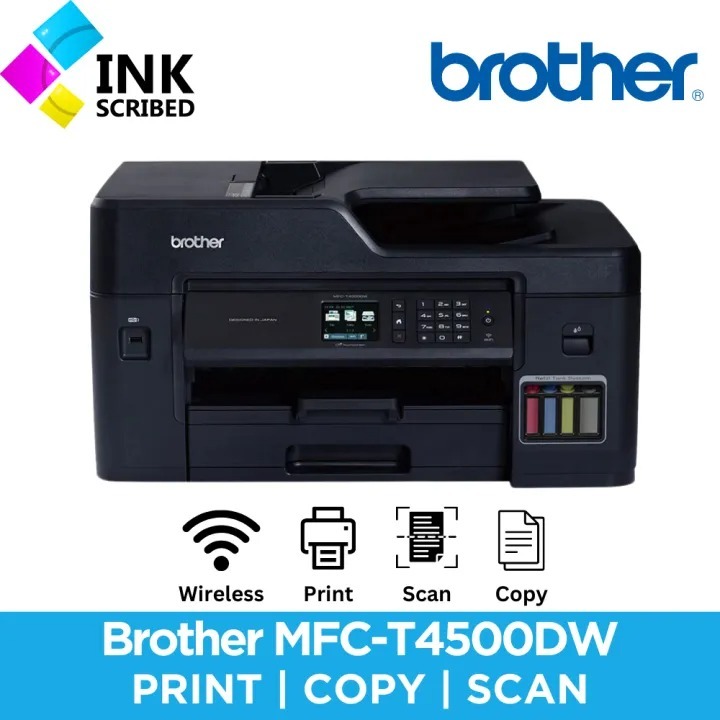 Brother MFC-T4500DW High-Quality A3 Ink Tank Multifunction Printer with ...