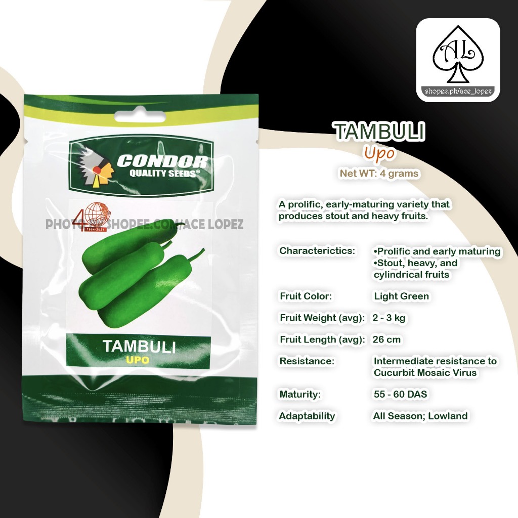 Condor Vegetable Seeds Upo Tambuli als21207 | Shopee Philippines