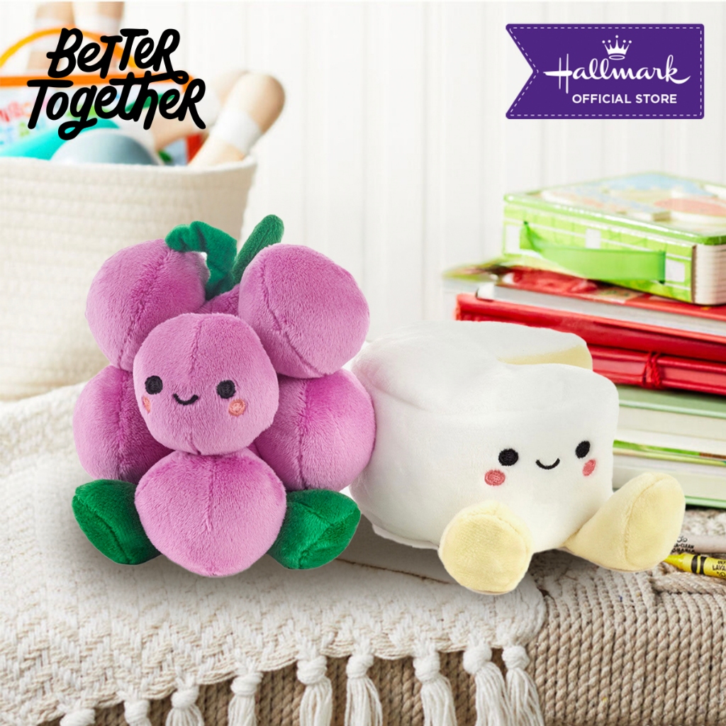 Hallmark Better Together Magnetic Plush Grapes and Cheese - 6 inches ...