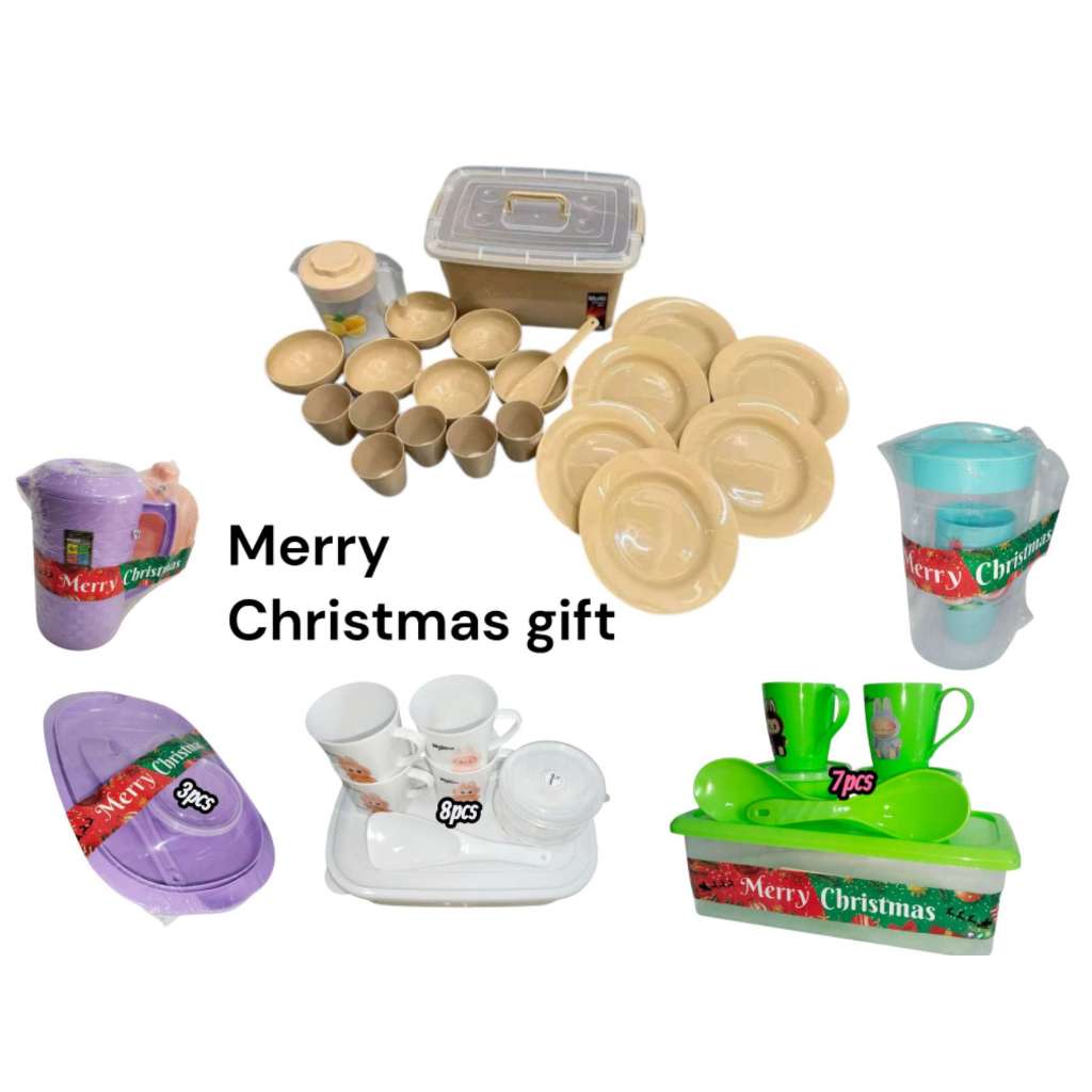 PLASTICWARE SET WITH AFFORDABLE PRICE GOOD FOR CHRISMASS GIFT(random ...