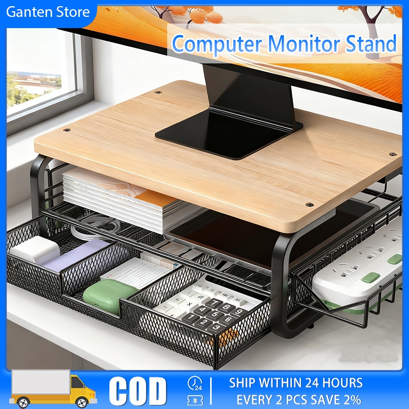 Computer Monitor Stand Riser with Drawer Computer Stand Office ...