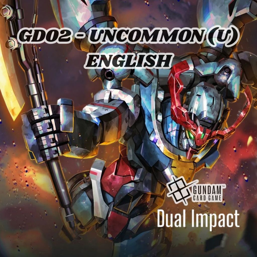 GD02 English Gundam Card Game | Dual Impact UNCOMMON (U) Cards | Shopee ...