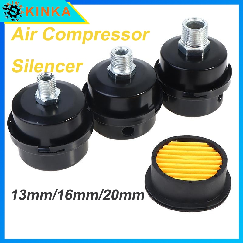 Air Compressor Parts Metal Air Compressor Intake Filter Noise Muffler ...