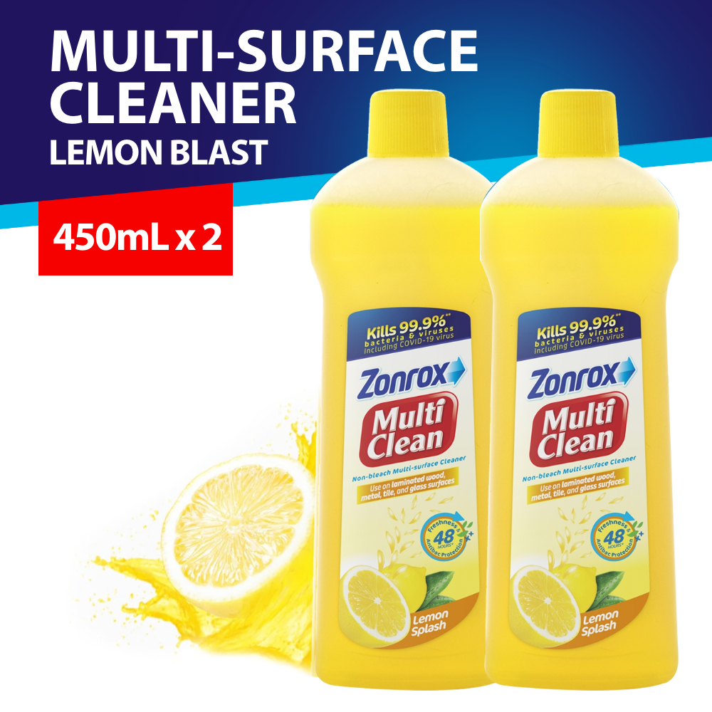Zonrox Multi Clean Lemon Splash (450 mL) Set of 2 | Shopee Philippines