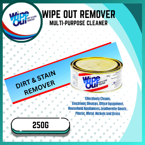 WIPE OUT Dirt & Stain Remover 250G - Multi Purpose Cleaner | Shopee ...