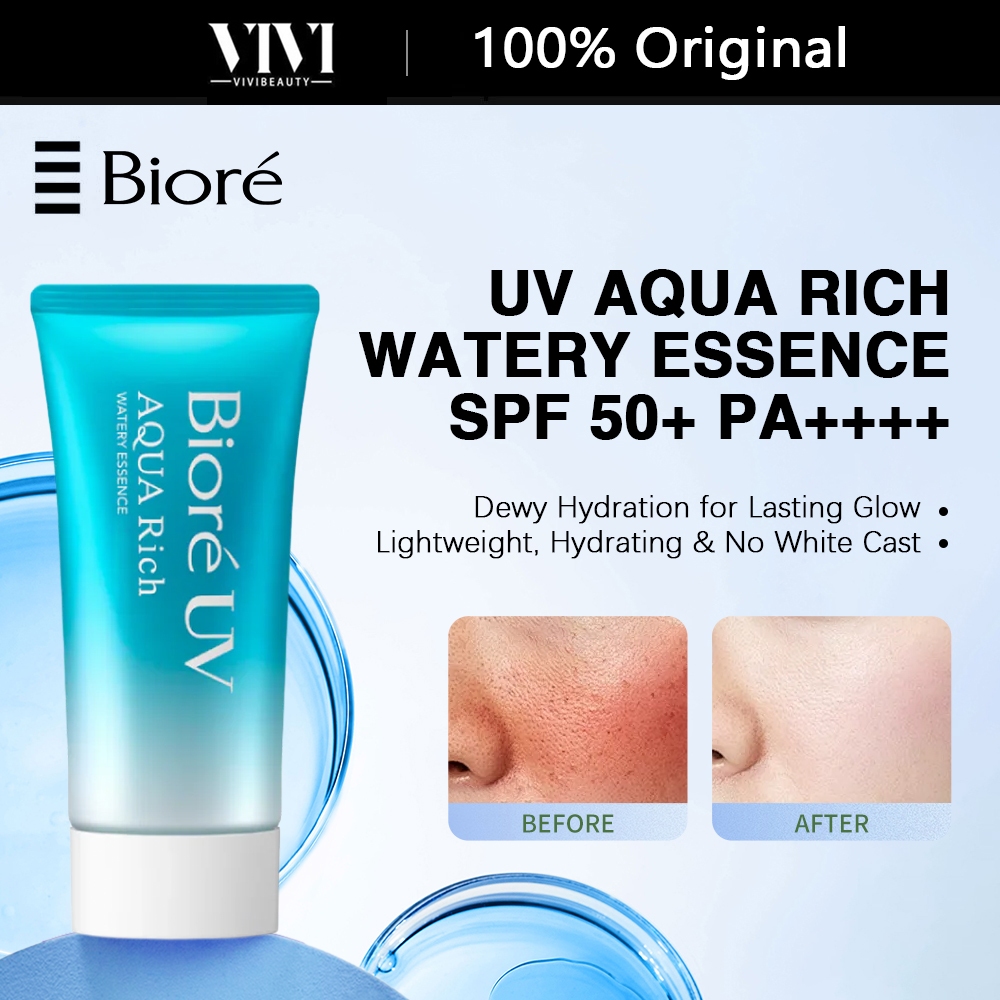 B𝐢𝐨𝐫𝐞 UV Aqua Rich Watery Essence Sunscreen for Face SPF 50+ PA ...