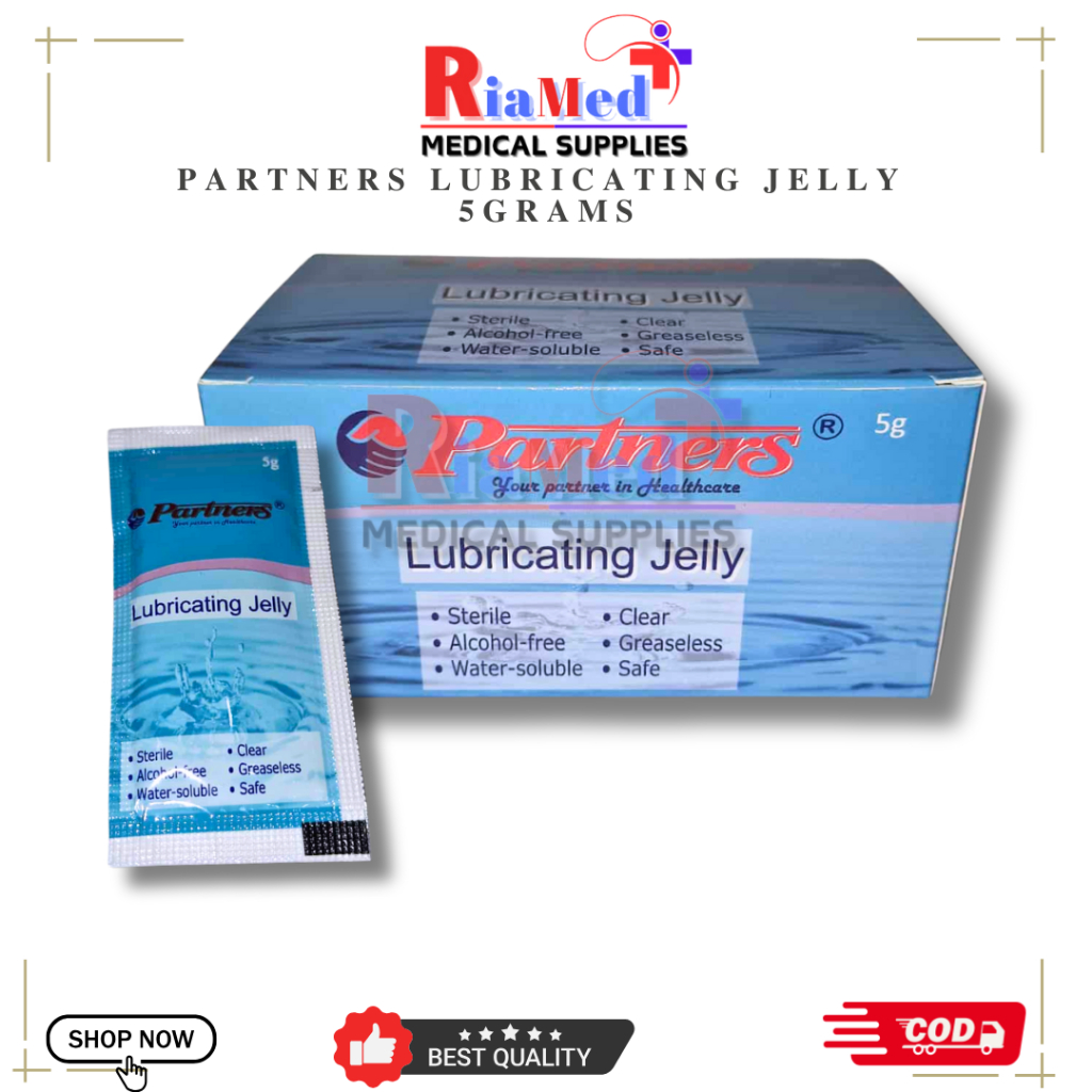 PARTNERS Lubricating Jelly 5g (50pcs per box) | Shopee Philippines
