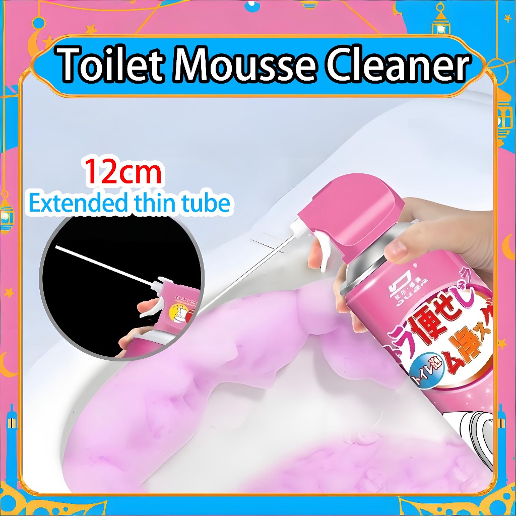 Toilet Mousse Cleaner: Disinfects, sterilizes, removes dirt, and leaves ...