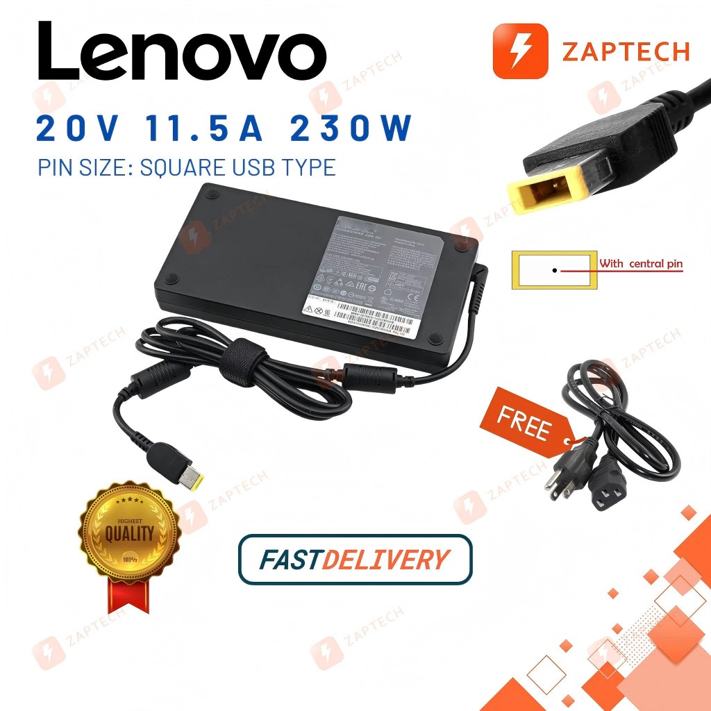 230W AC Adapter for Lenovo Legion 5 Charger 230W ADL230SDC3A for Lenovo ...