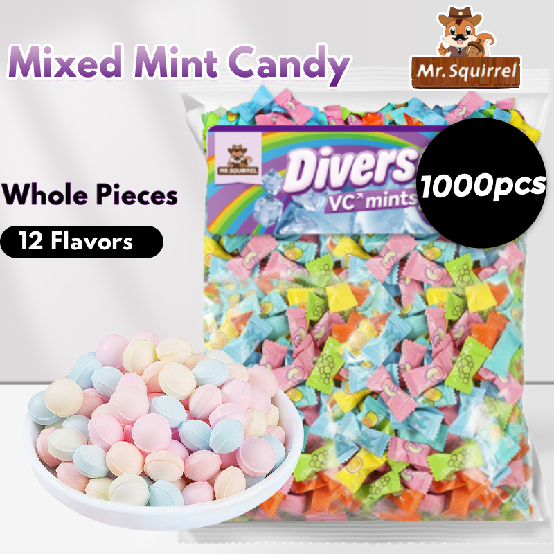1000Pcs Assorted Sugar Free VC Candy Mint Candy Fruit Flavor 12 in 1 ...