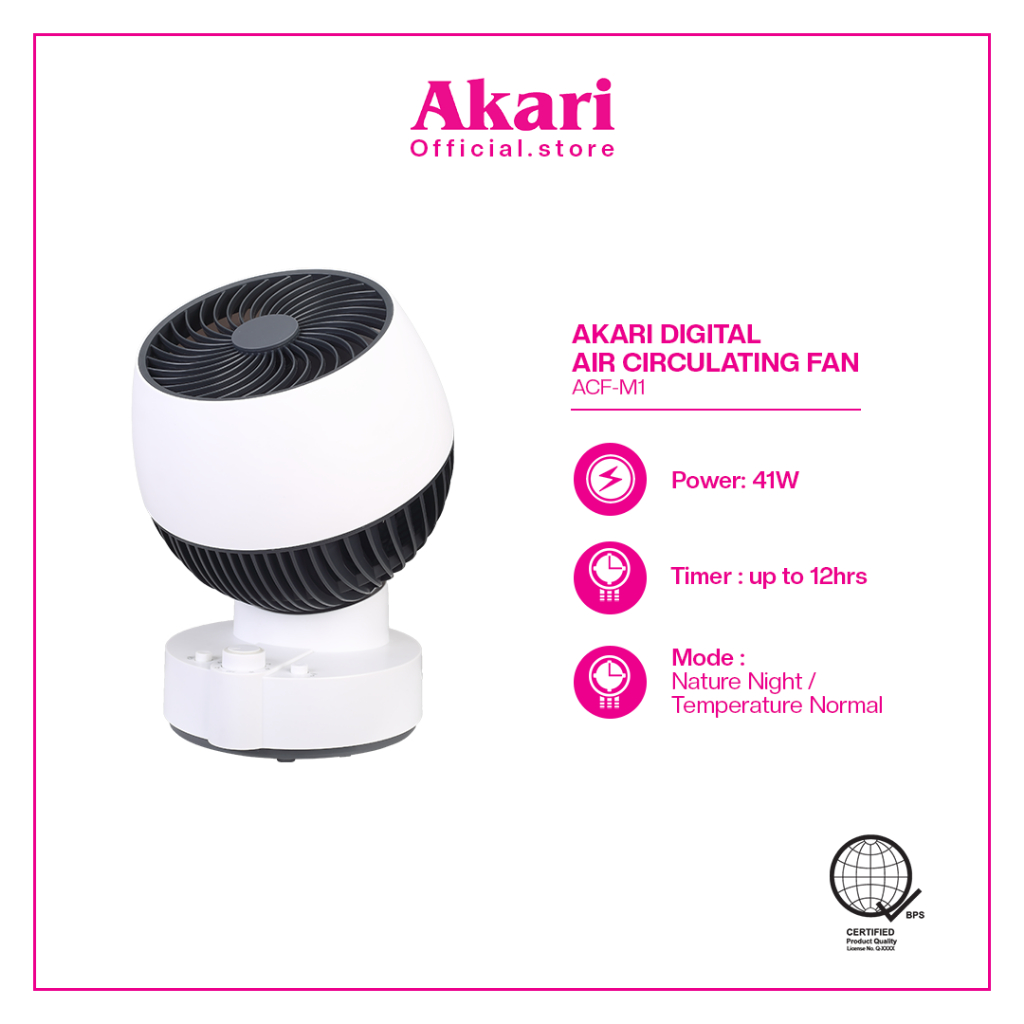 Akari Digital Air Circulating Fan (ACF-M1) | Shopee Philippines