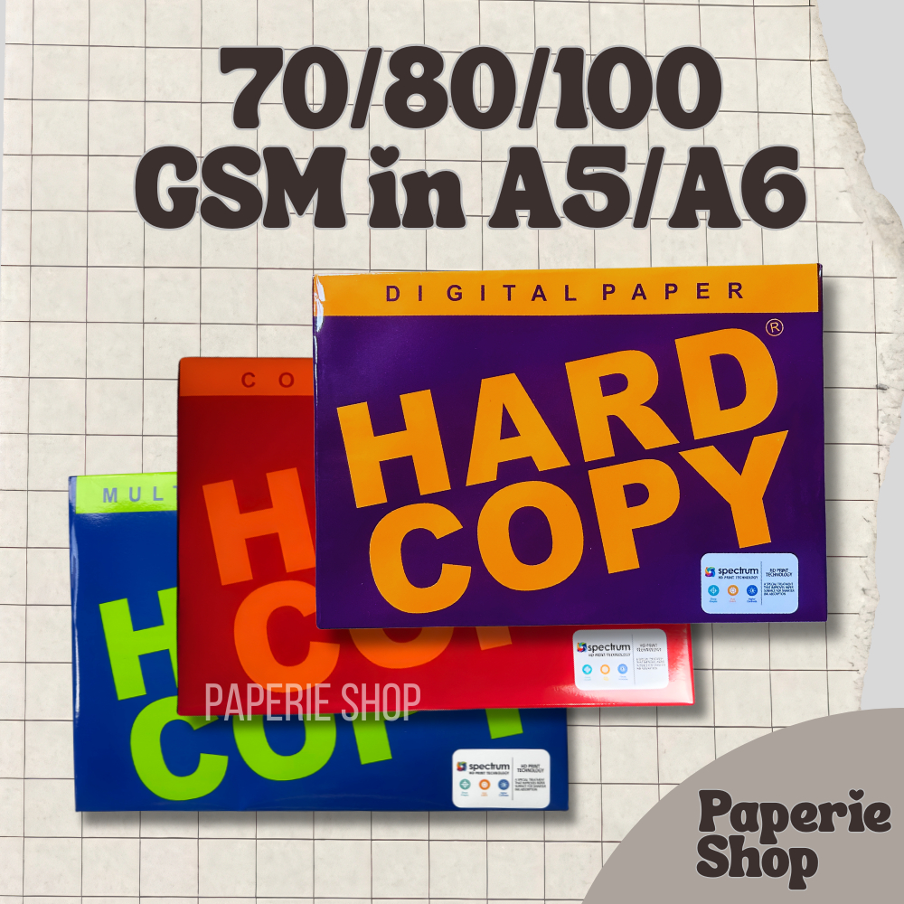 Hard Copy 70 80 100 GSM in A5 A6 Ream for Art School Craft office Bond ...